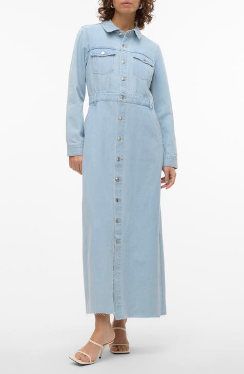 Women's Long Denim Dresses | Nordstrom