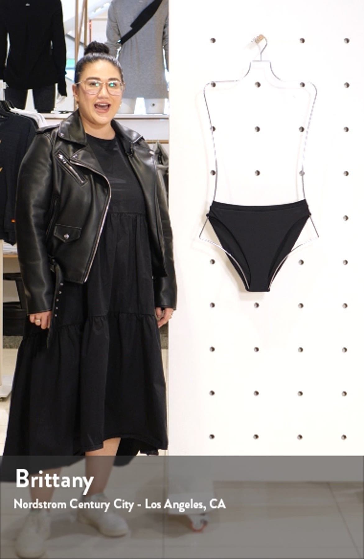 Becca Fine Line Ribbed High Leg Bikini Bottoms | Nordstromrack
