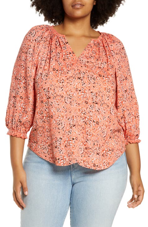 Women's Coral Tops | Nordstrom