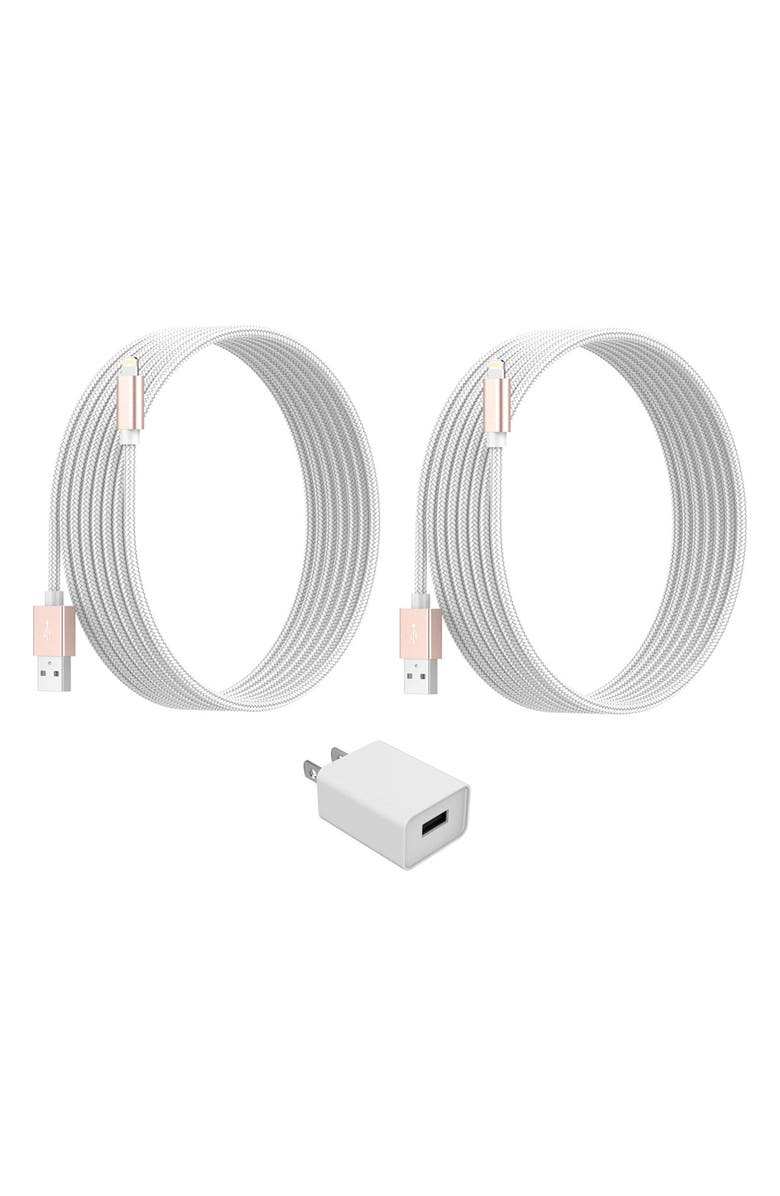 The Posh Tech Lightning USB Charge Cord & Adaptor Cube 3-Piece Set ...