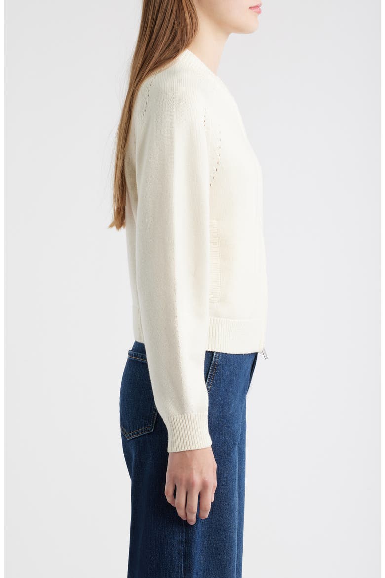 Pointelle Knit Wool & Cotton Jacket (Women) | Nordstromrack