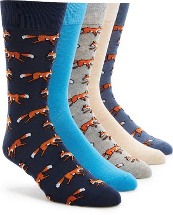 Topman 'Fox' Pattern Socks | Nordstrom