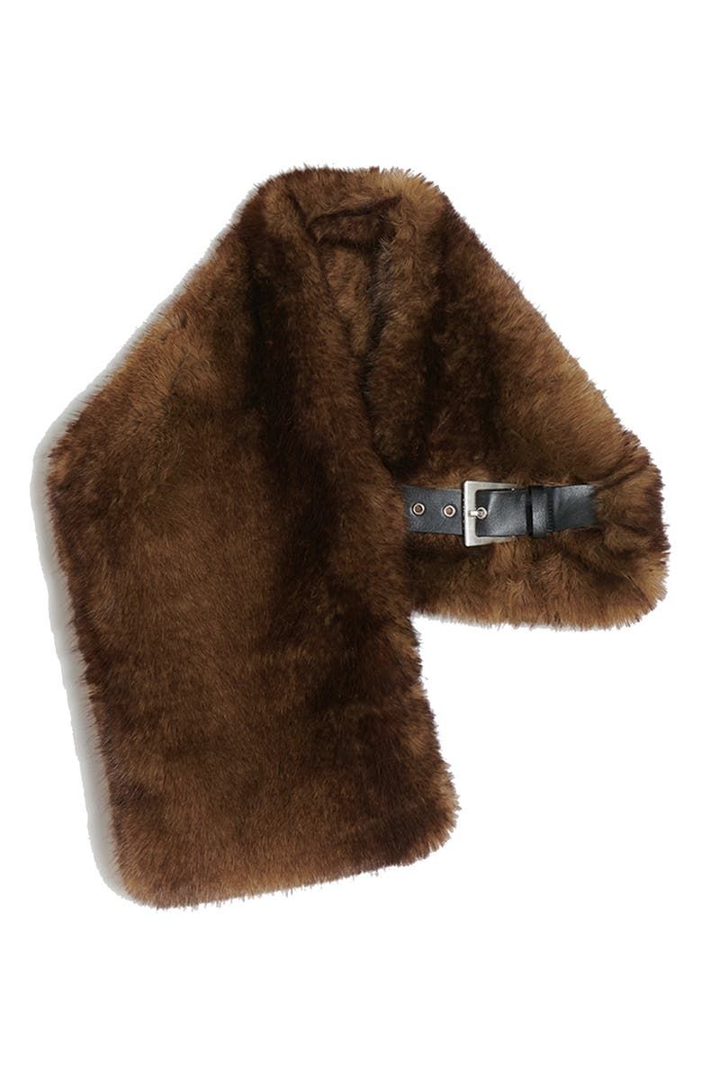Apparis Rowen Pluche™ Faux Fur Scarf with Belt Closure | Nordstromrack