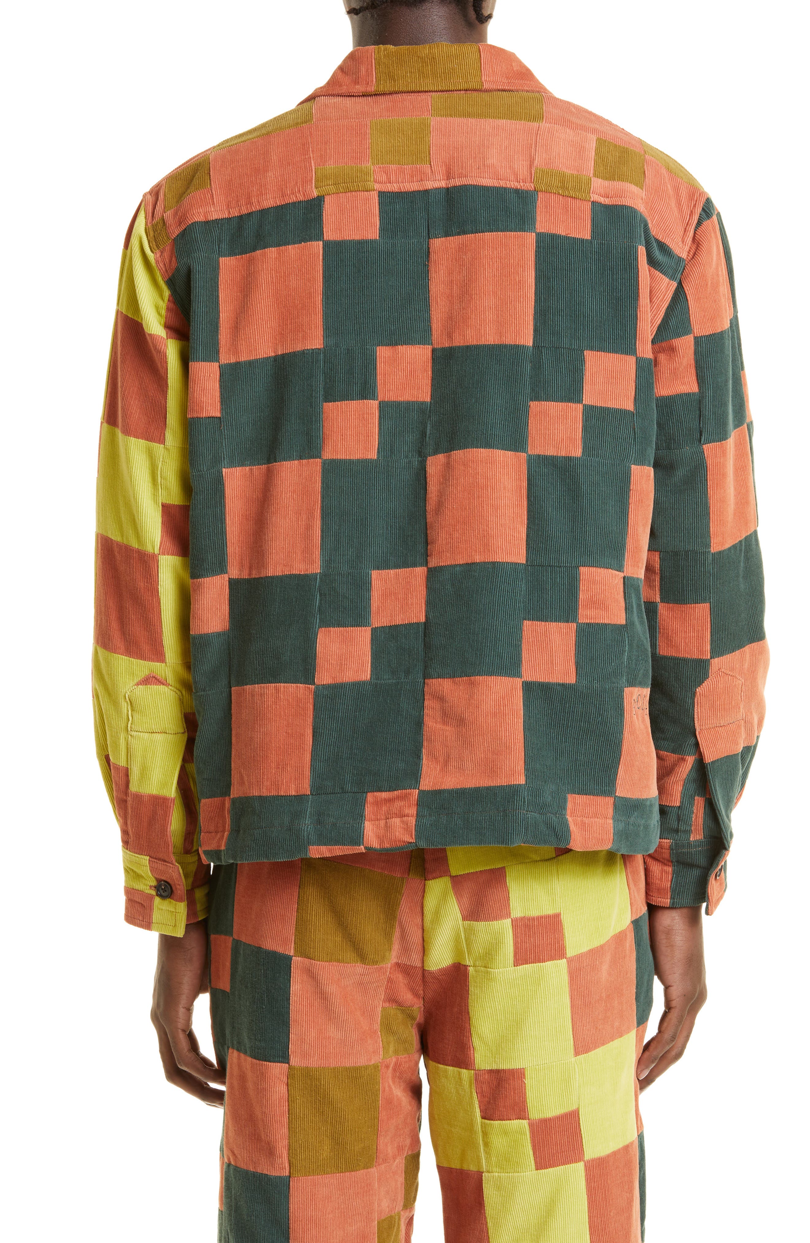 Bode Quilted Corduroy Patch Overshirt | Nordstrom