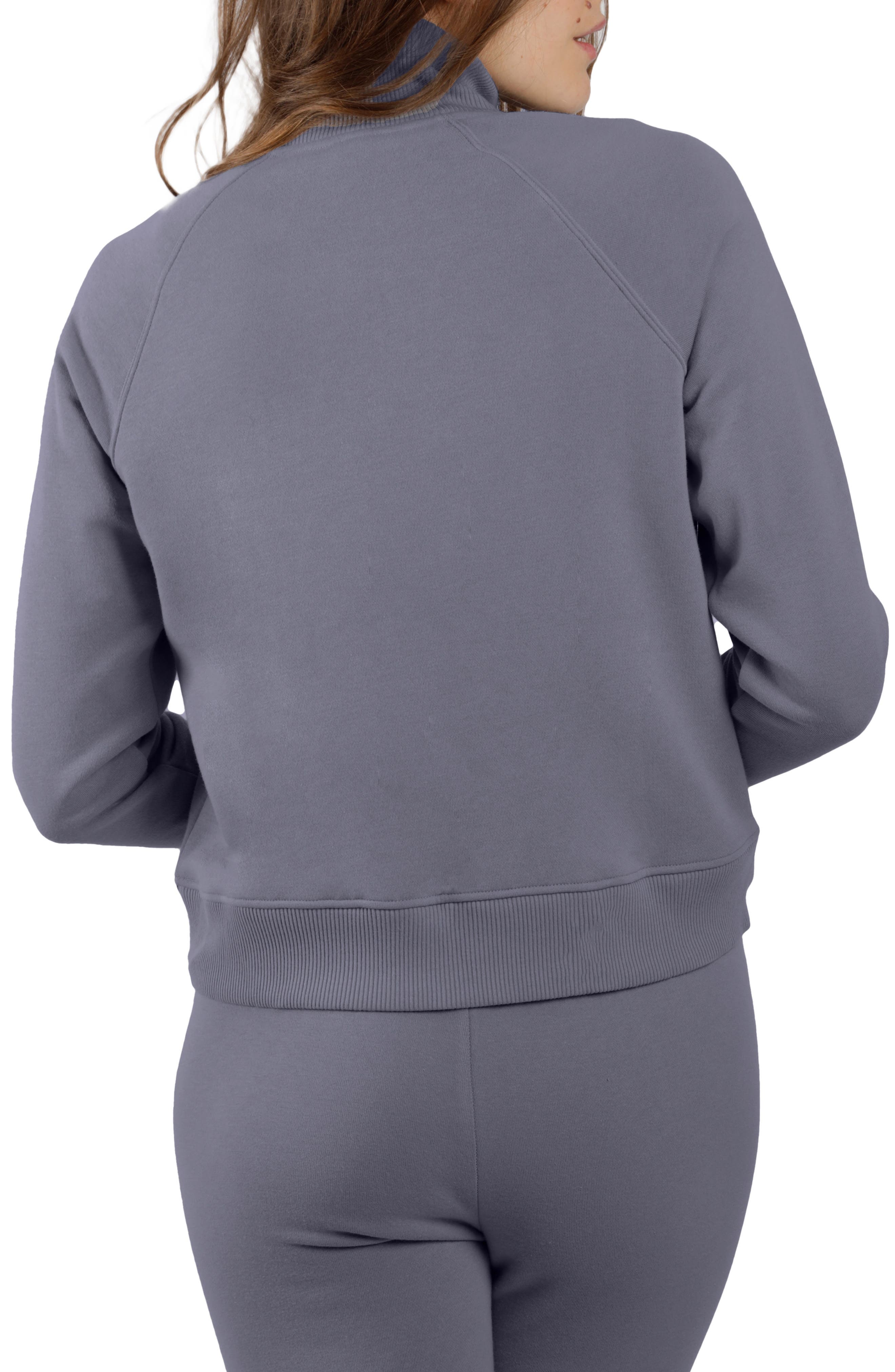 90 DEGREE BY REFLEX Brushed Half Zip Sweatshirt | Nordstromrack