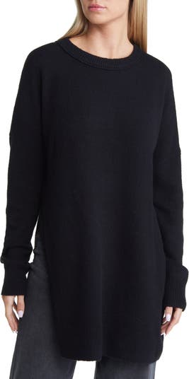 Open Edit Side Slit Hem Tunic Sweater | Nordstromrack