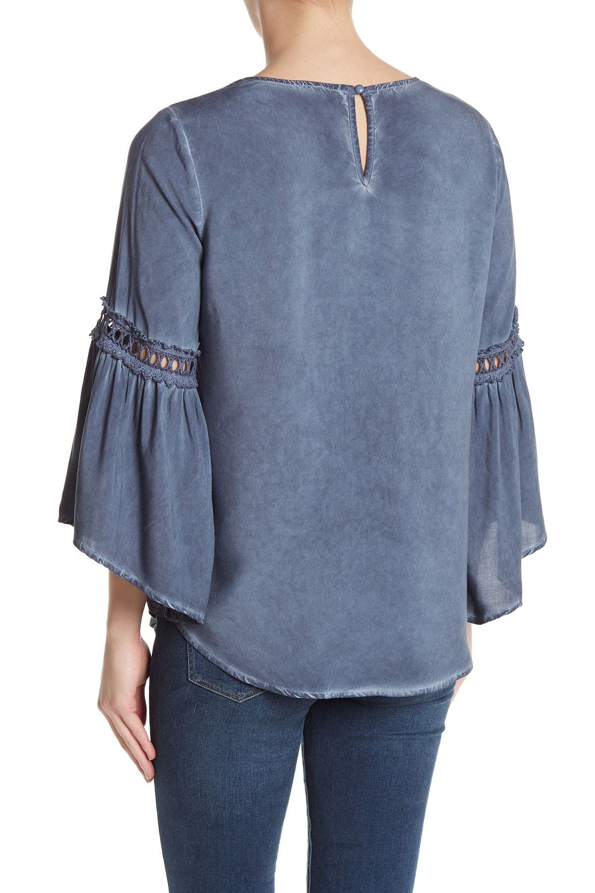 Washed Bell Sleeve Woven Top (Women) | Nordstromrack