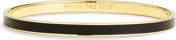 Kate Spade New York 'idiom - draw the line' ultra thin bangle | Nordstrom