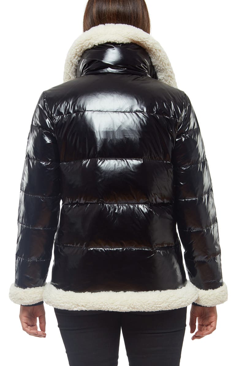Sanctuary Water Resistant Down & Feather Puffer Jacket with Faux ...