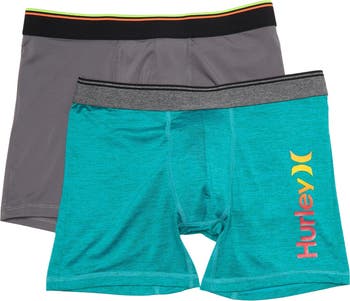 Hurley Logo Printed Boxer Briefs - Pack of 2 | Nordstromrack