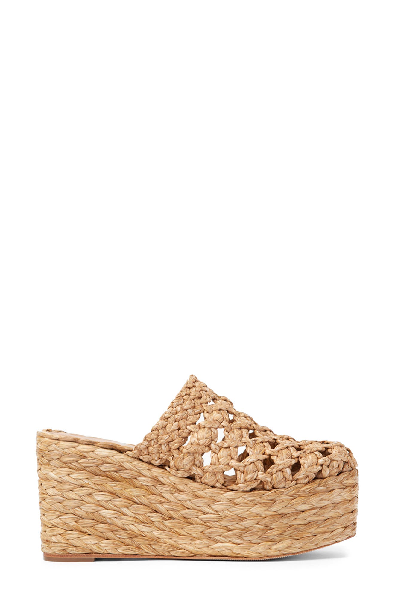 Paloma Barcelo Hanna Wedge Platform Raffia Clog (Women) | Nordstrom