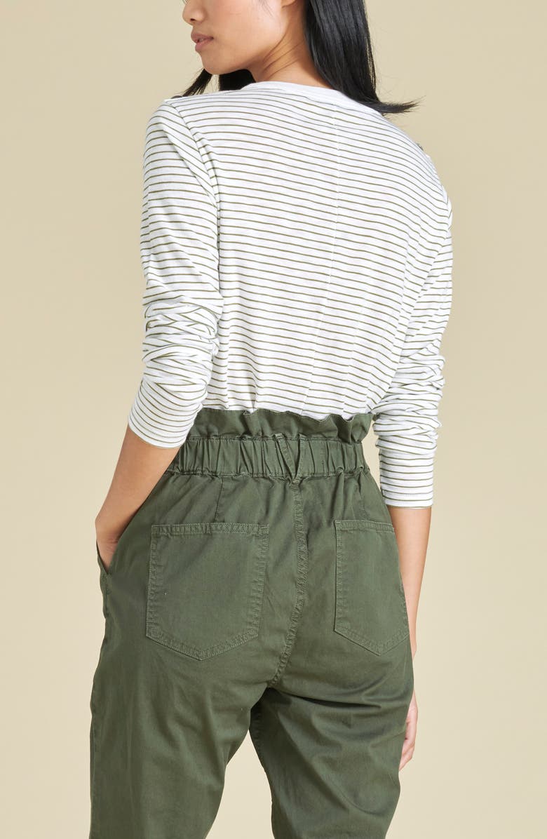 Veronica Beard Annemarie Stripe Long Sleeve Cotton Top | Nordstromrack