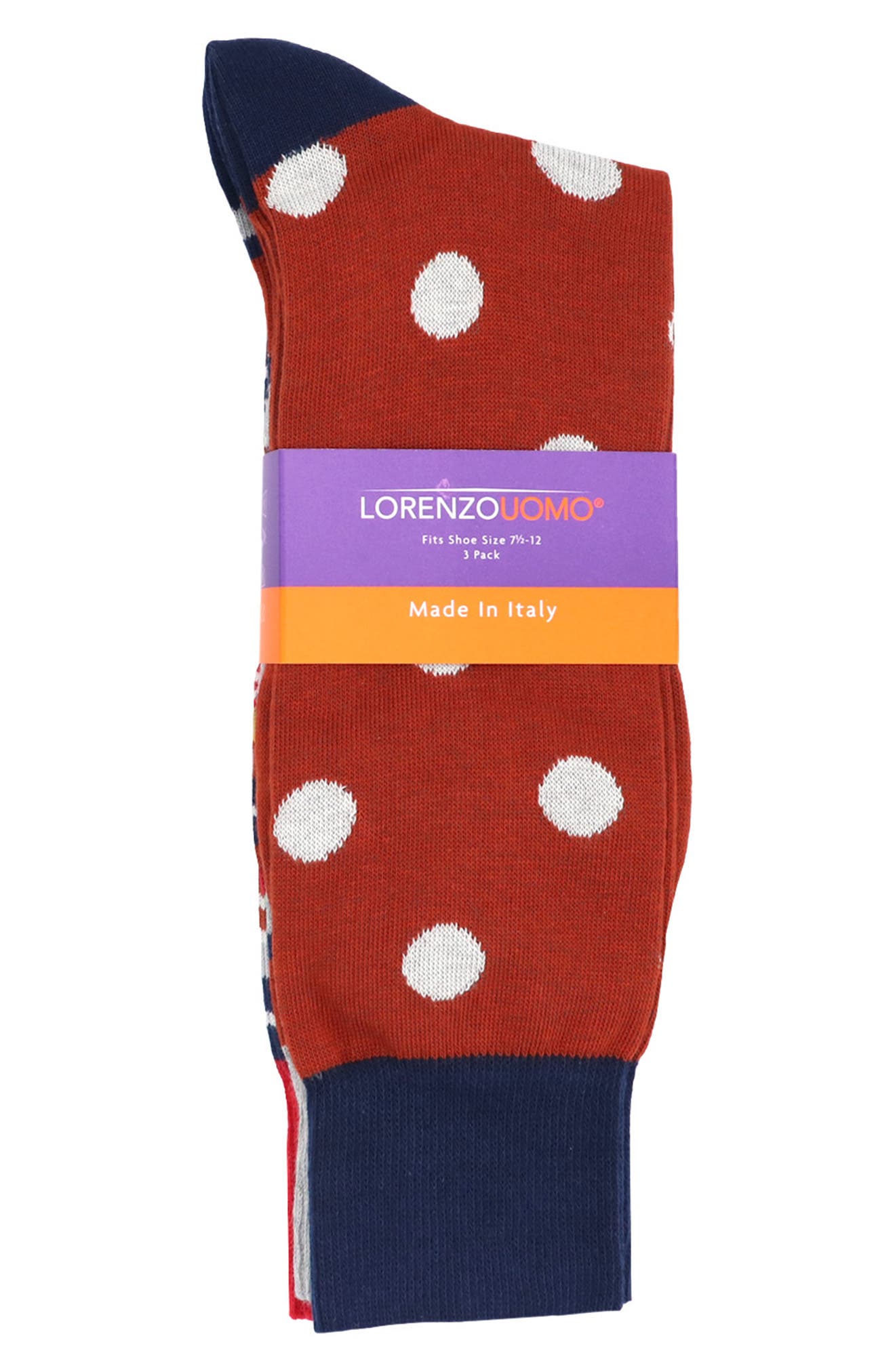 Lorenzo Uomo 3-Pack Cotton Crew Socks | Nordstromrack