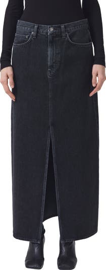AGOLDE Leif Longline Denim Skirt | Nordstrom