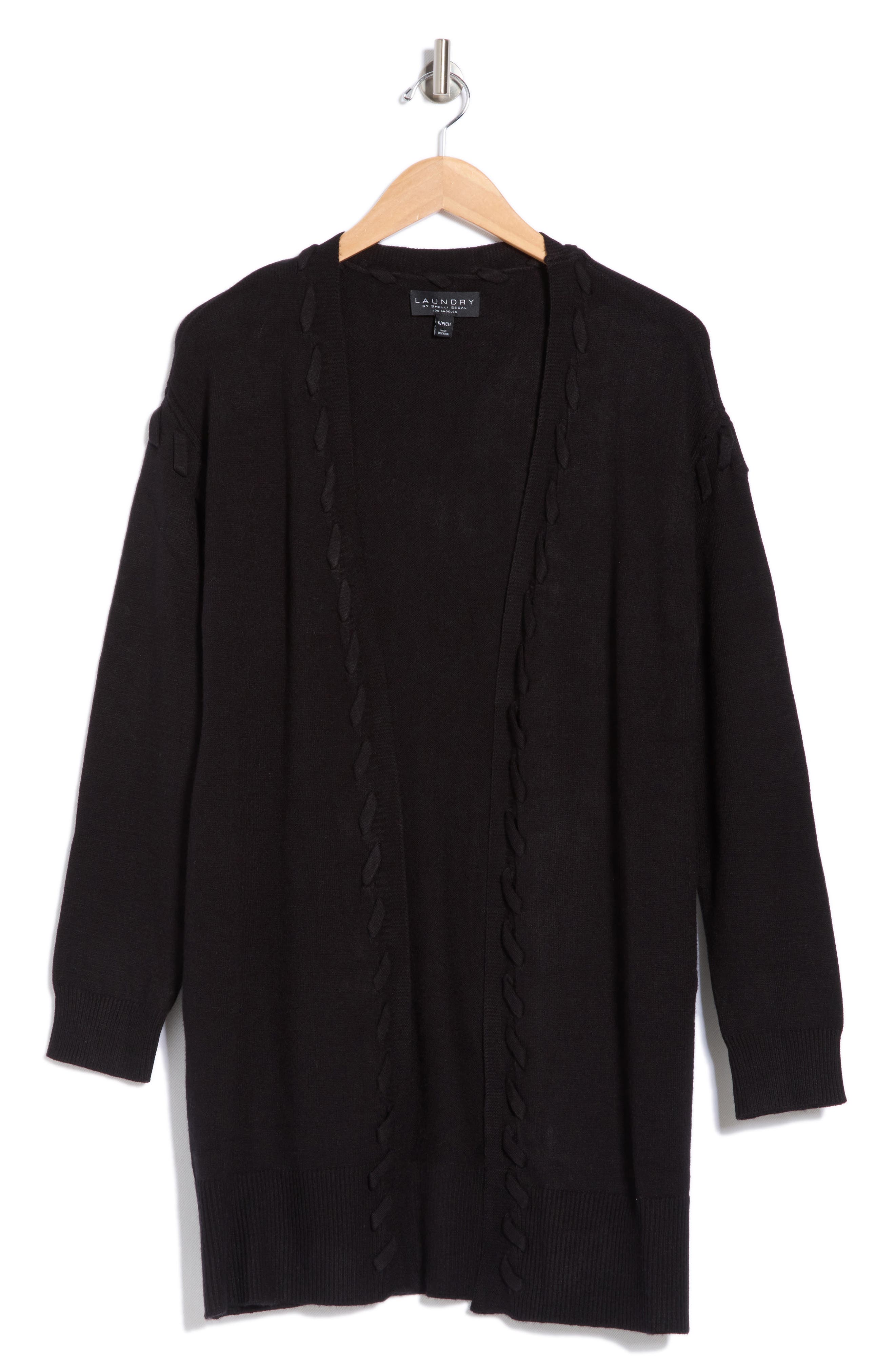 Laundry by Shelli Segal Braid Trim Duster Cardigan | Nordstromrack