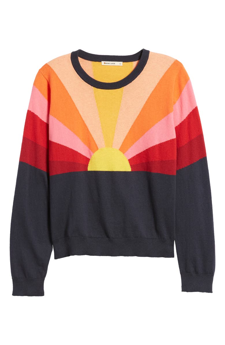 Marine Layer Sunset Icon Cotton Sweater | Nordstromrack