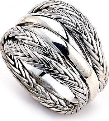 SAMUEL B. Sterling Silver Multirow Statement Ring | Nordstromrack