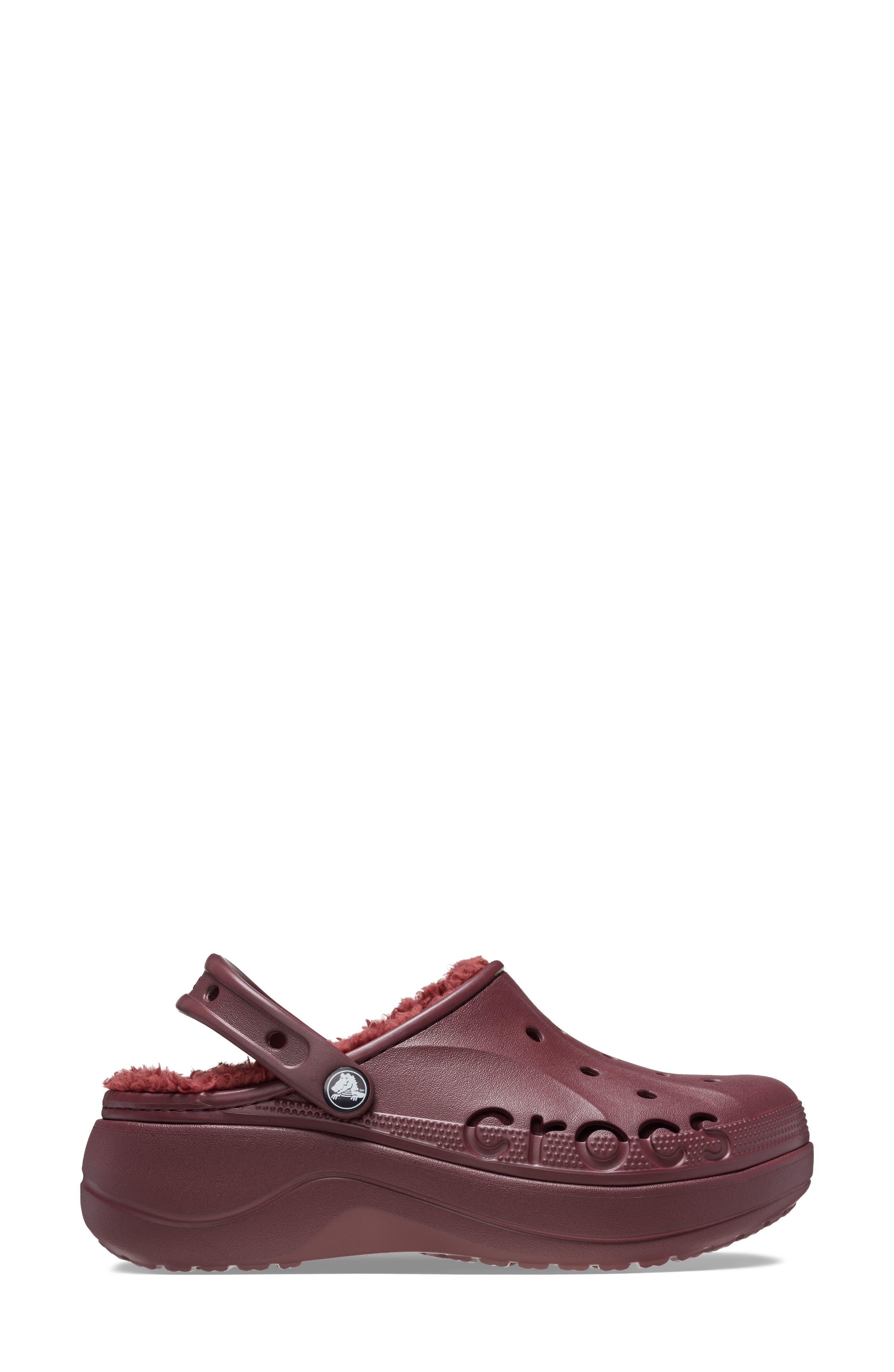 CROCS Baya Platform Faux Fur Lined Clog (Women) | Nordstromrack