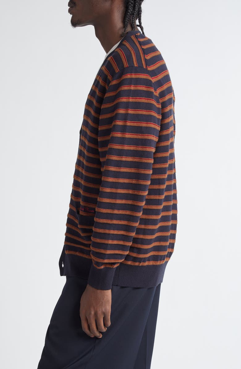 Undercover Stripe Cotton Blend Cardigan | Nordstromrack