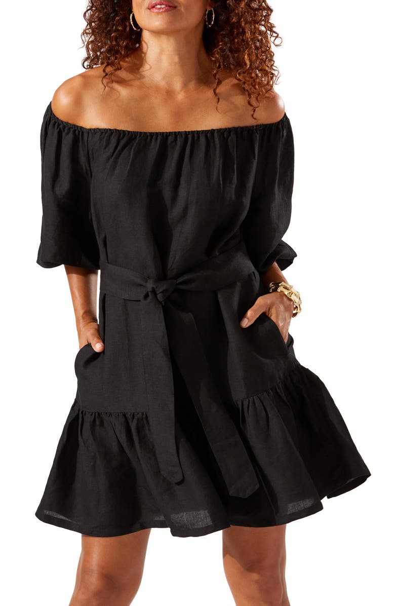 Tommy Bahama St. Lucia Off the Shoulder Tiered Dress | Nordstromrack