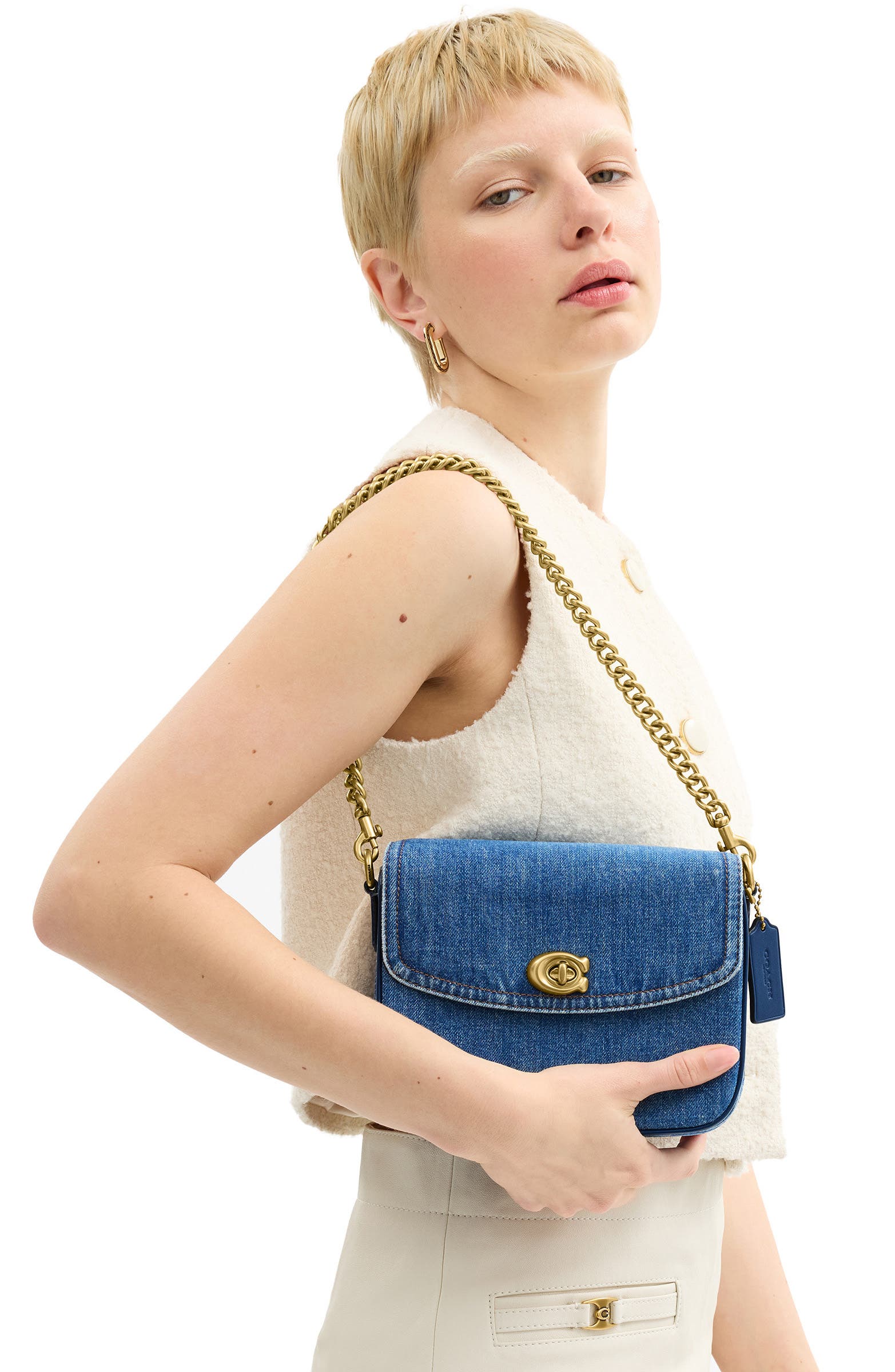 COACH Cassie Denim Top Handle Bag | Nordstrom