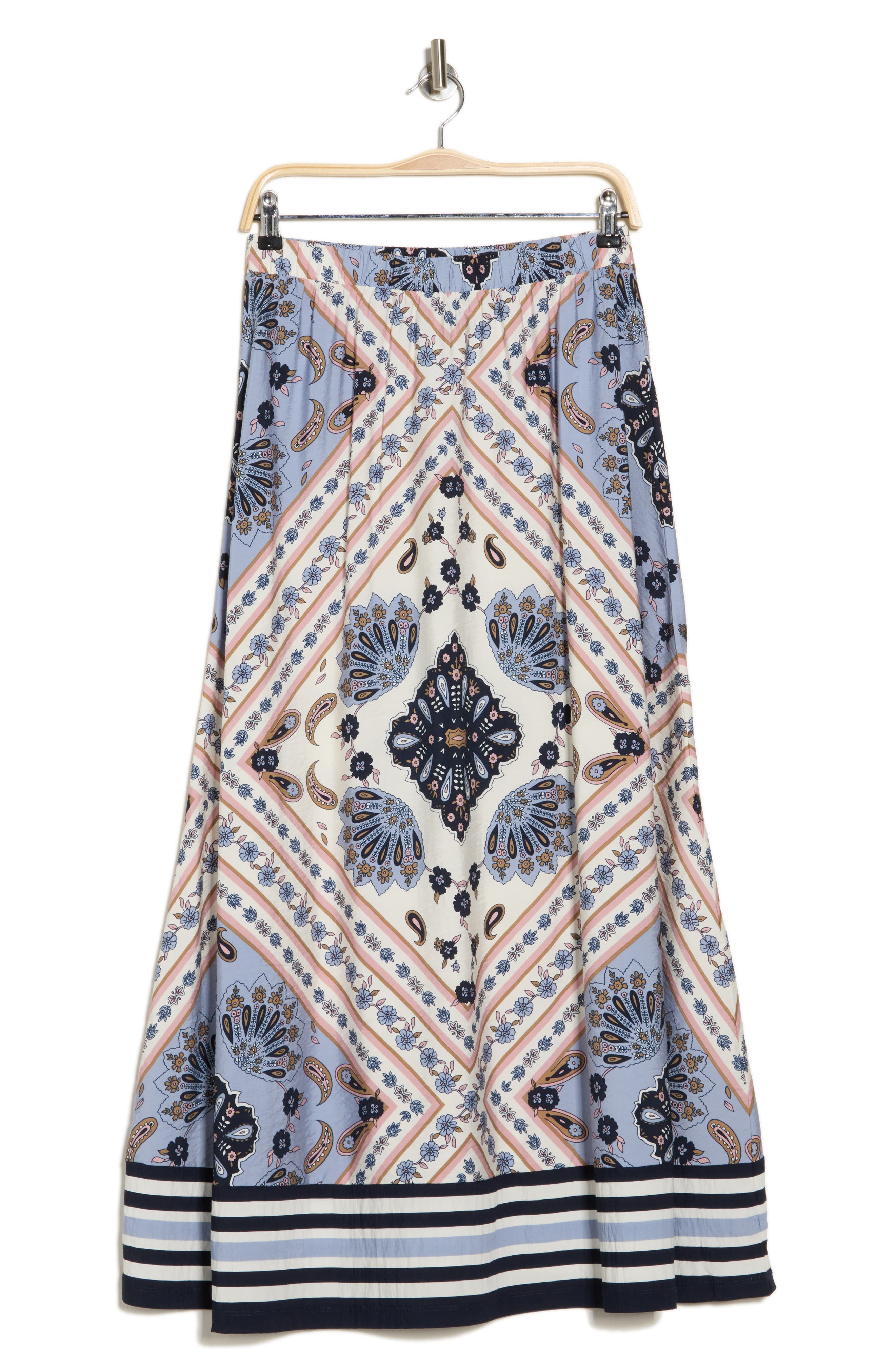 Laundry by Shelli Segal Paisley Floral A-Line Maxi Skirt | Nordstromrack