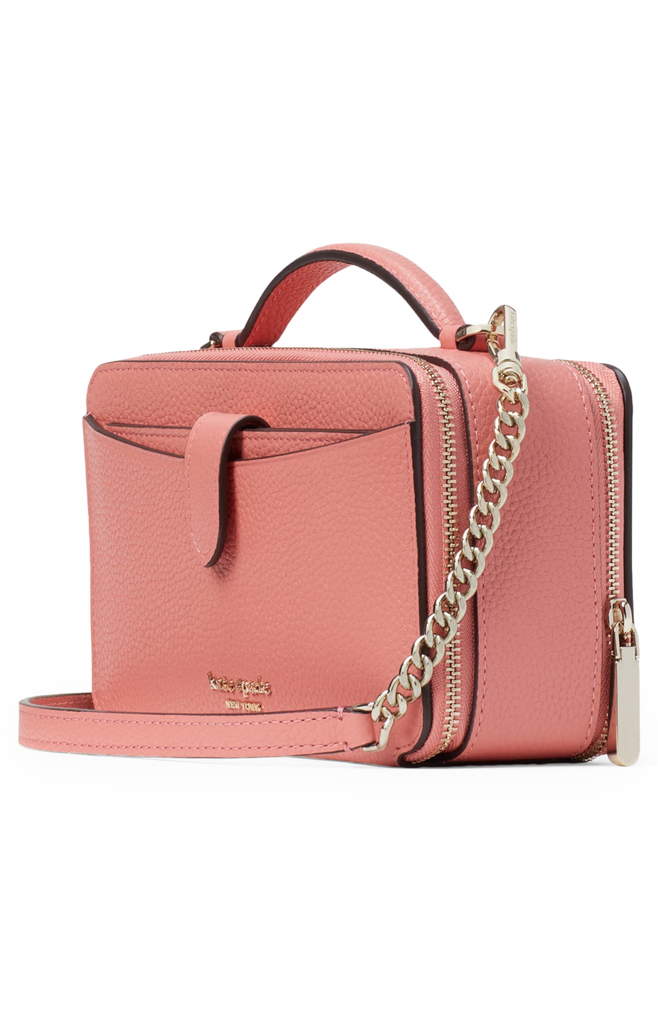 Kate Spade New York hudson pebbled leather double zip crossbody ...