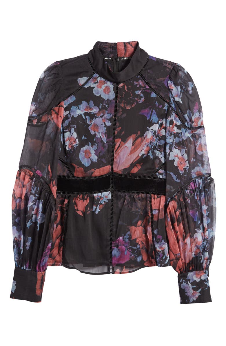 Ted Baker London Neeveh Floral Print Long Sleeve Top | Nordstromrack