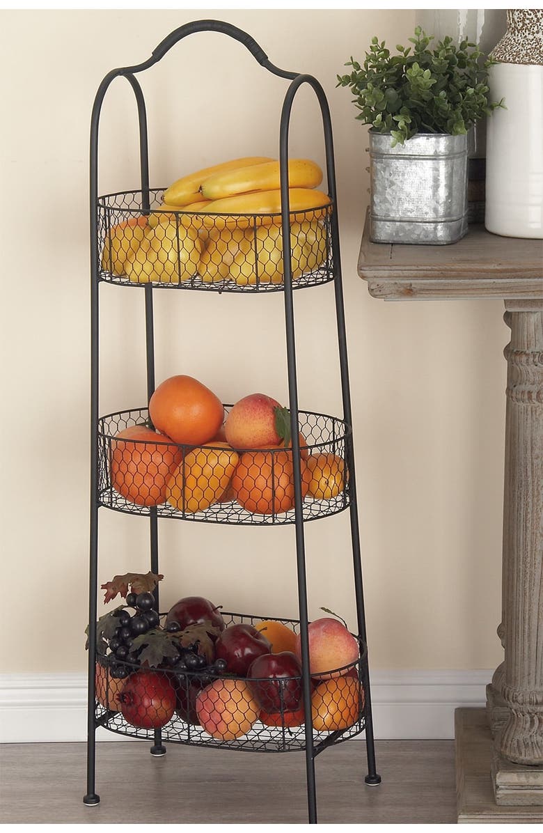 SONOMA SAGE HOME Black Iron Farmhouse Storage Cart | Nordstromrack