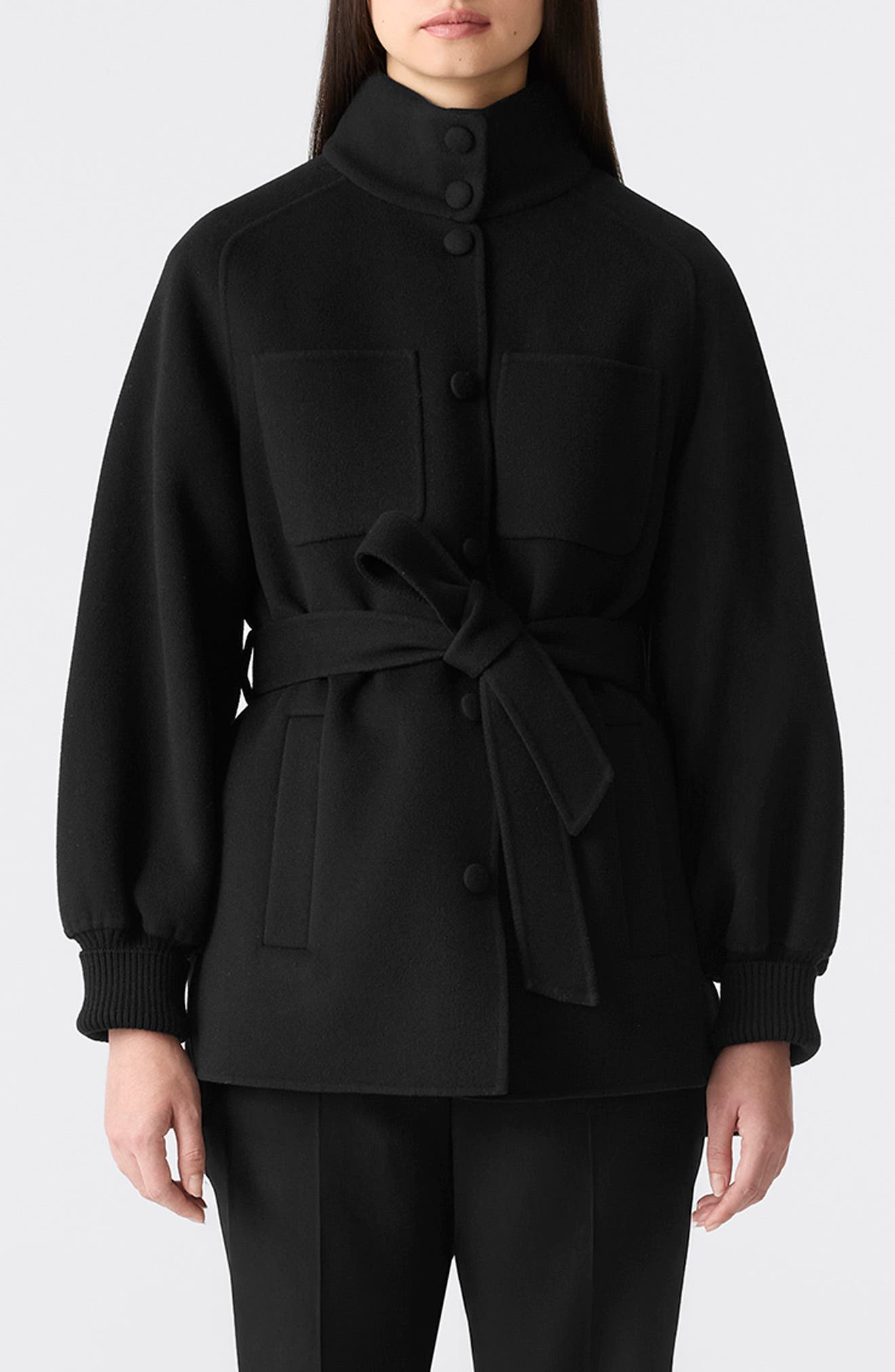 Mackage Shania Double Face Belted Wool Jacket | Nordstrom