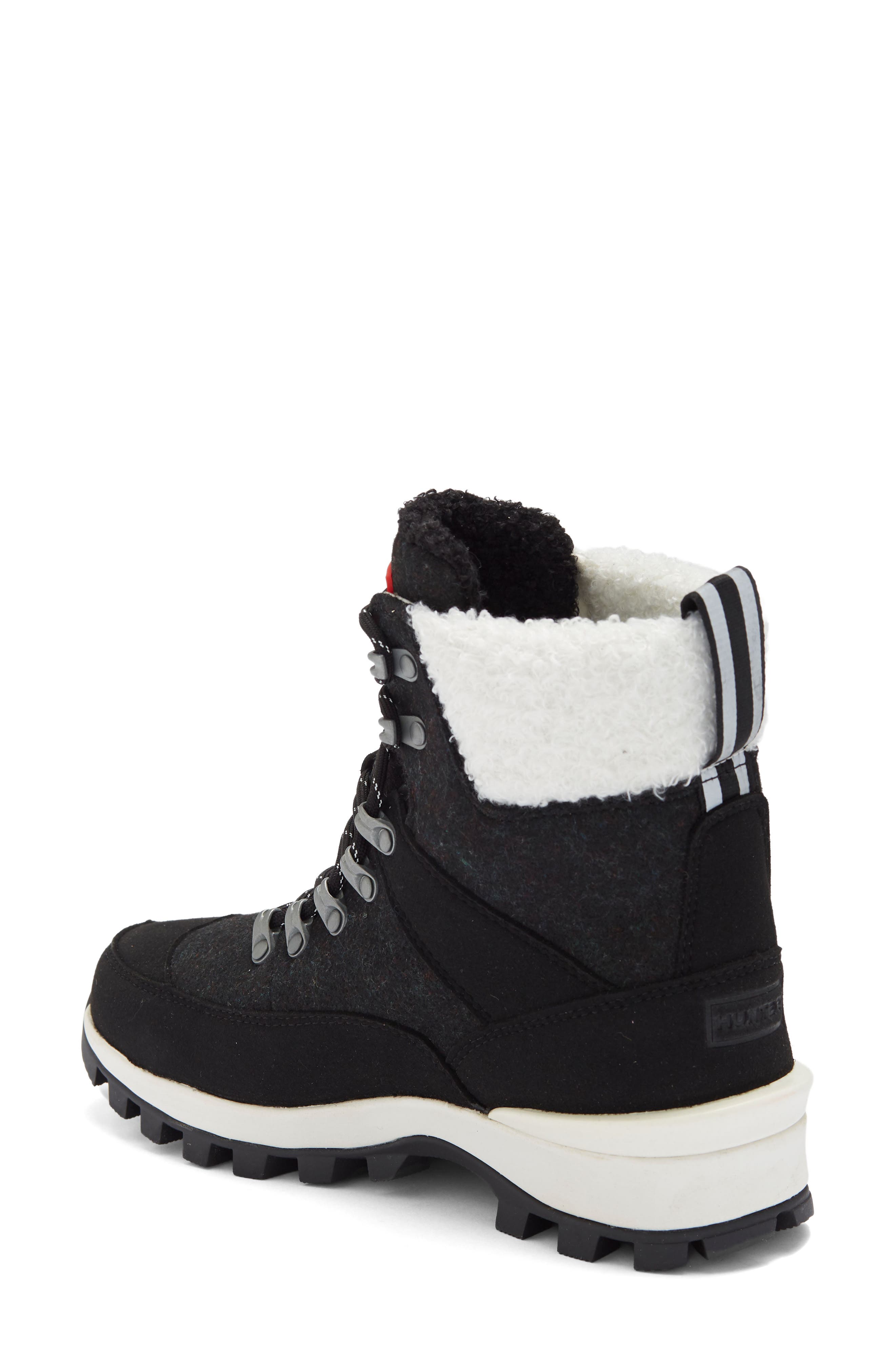 Hunter Commando Faux Shearling Lined Hiking Boot (Women) | Nordstromrack