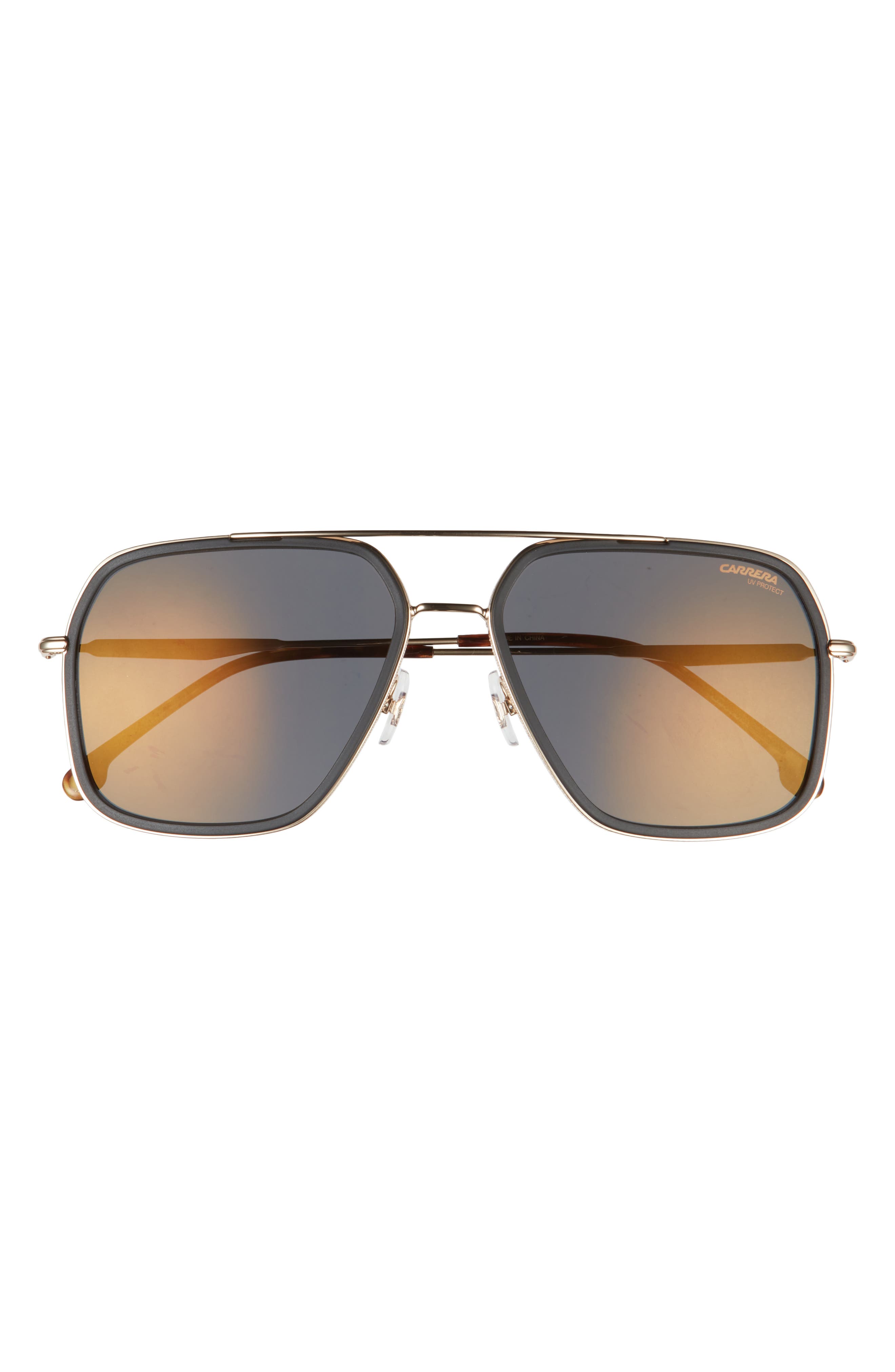 Carrera Eyewear 59mm Gradient Rectangle Aviator Sunglasses | Nordstromrack