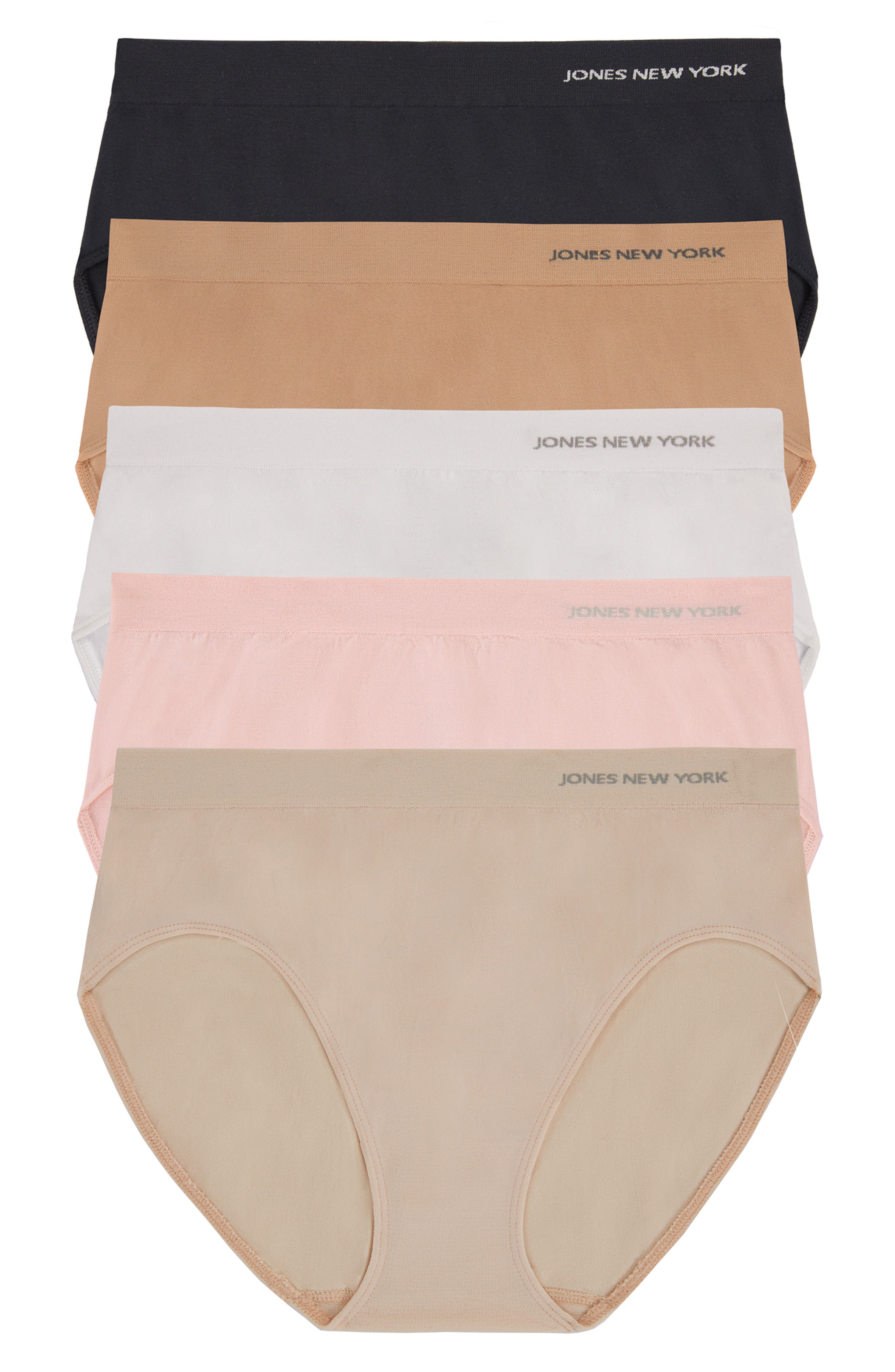 Jones New York Seamless 5-Pack Hi-Cut Briefs | Nordstromrack