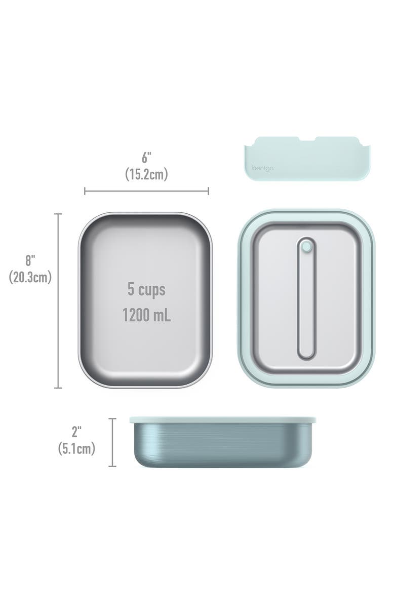 BENTGO Kids' Stainless Steel Leak-Resistant Lunch Box - Aqua ...