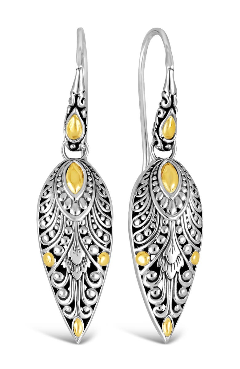 DEVATA Sterling Silver & 18K Gold Teardrop Earrings | Nordstromrack