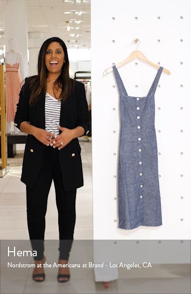 Madewell Button Front Chambray Tank Dress (Women) | Nordstromrack