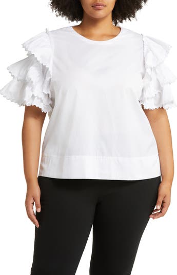 HARSHMAN Juliette Ruffle Sleeve Blouse | Nordstrom