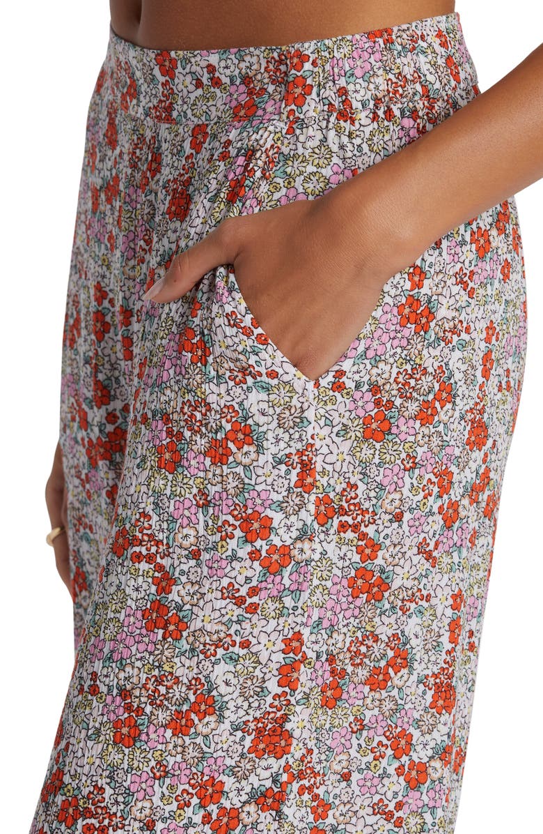 Roxy Midnight Avenue Floral Wide Leg Pants | Nordstromrack