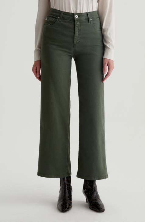 Green Wide Leg Jeans | Nordstrom