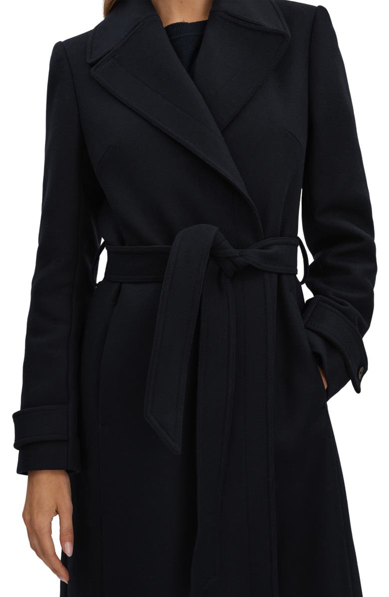 Reiss Tor Belted Wool Blend Coat | Nordstromrack