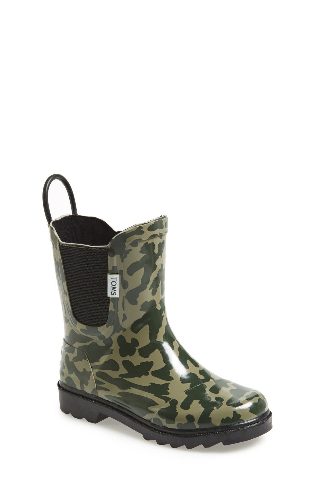 TOMS 'Youth - Camo' Rain Boot | Nordstrom