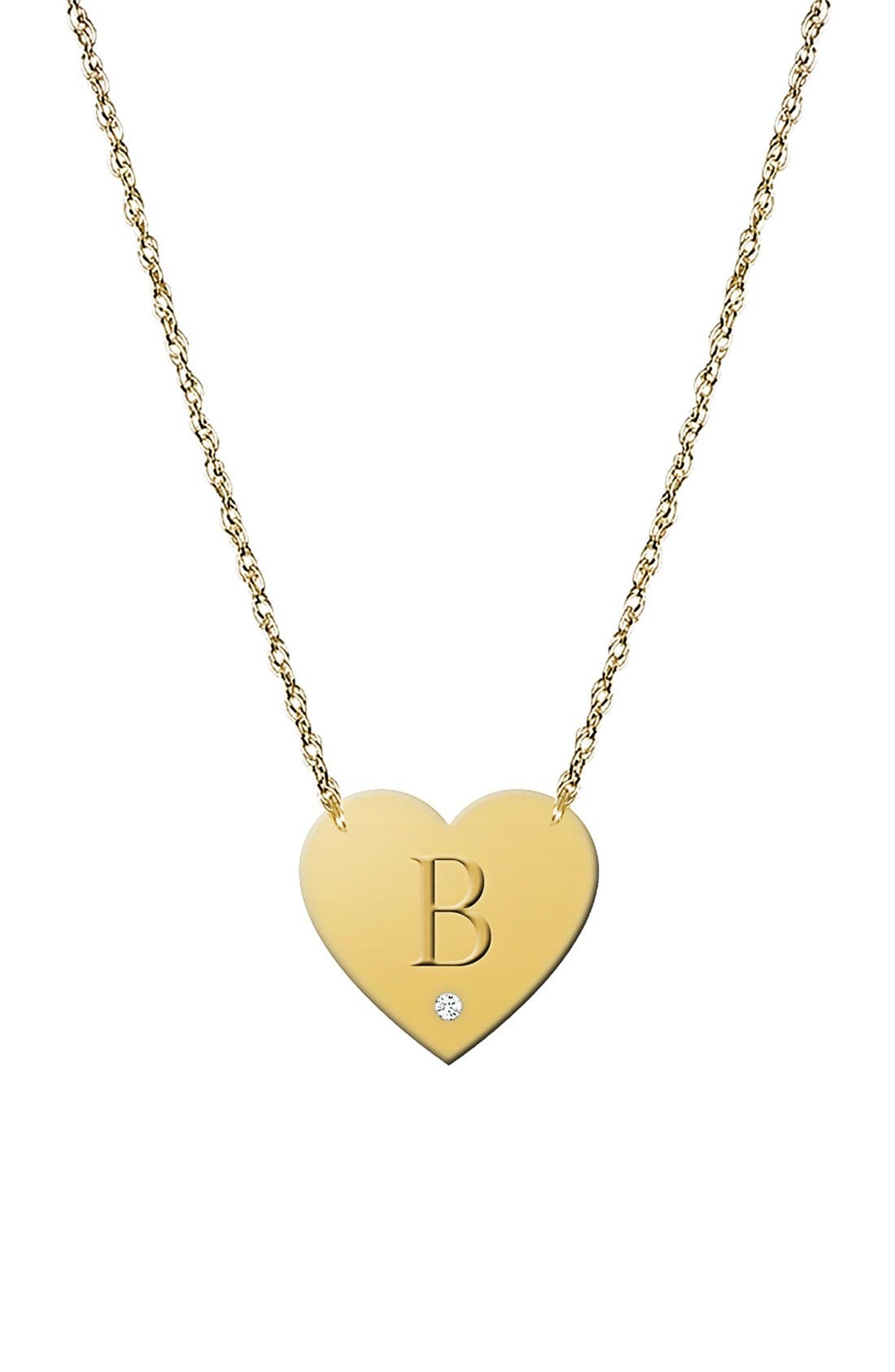Jane Basch Designs Diamond & Initial Pendant Necklace | Nordstrom