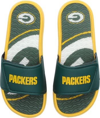FOCO Youth FOCO Green Bay Packers Gel Slide Sandals | Nordstrom