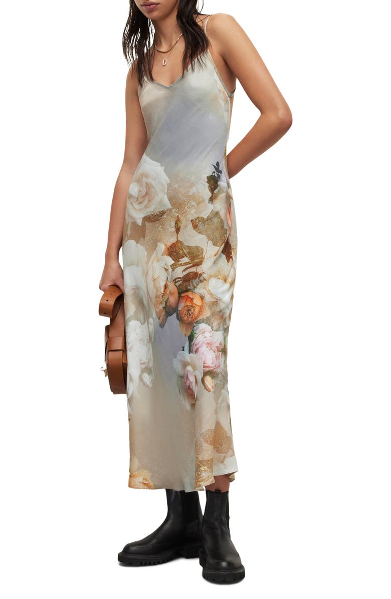 AllSaints Bryony Rosalia Floral Slipdress | Nordstromrack
