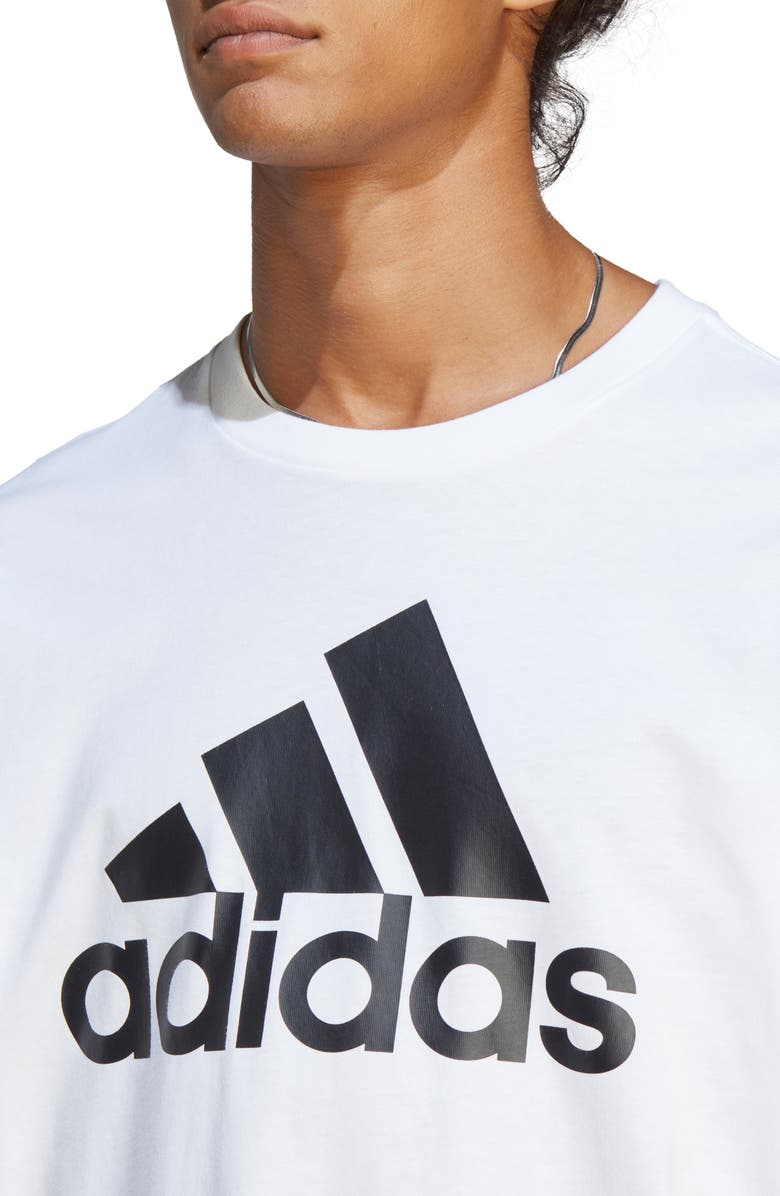 adidas Essentials Big Logo Long Sleeve Cotton Graphic T-Shirt ...