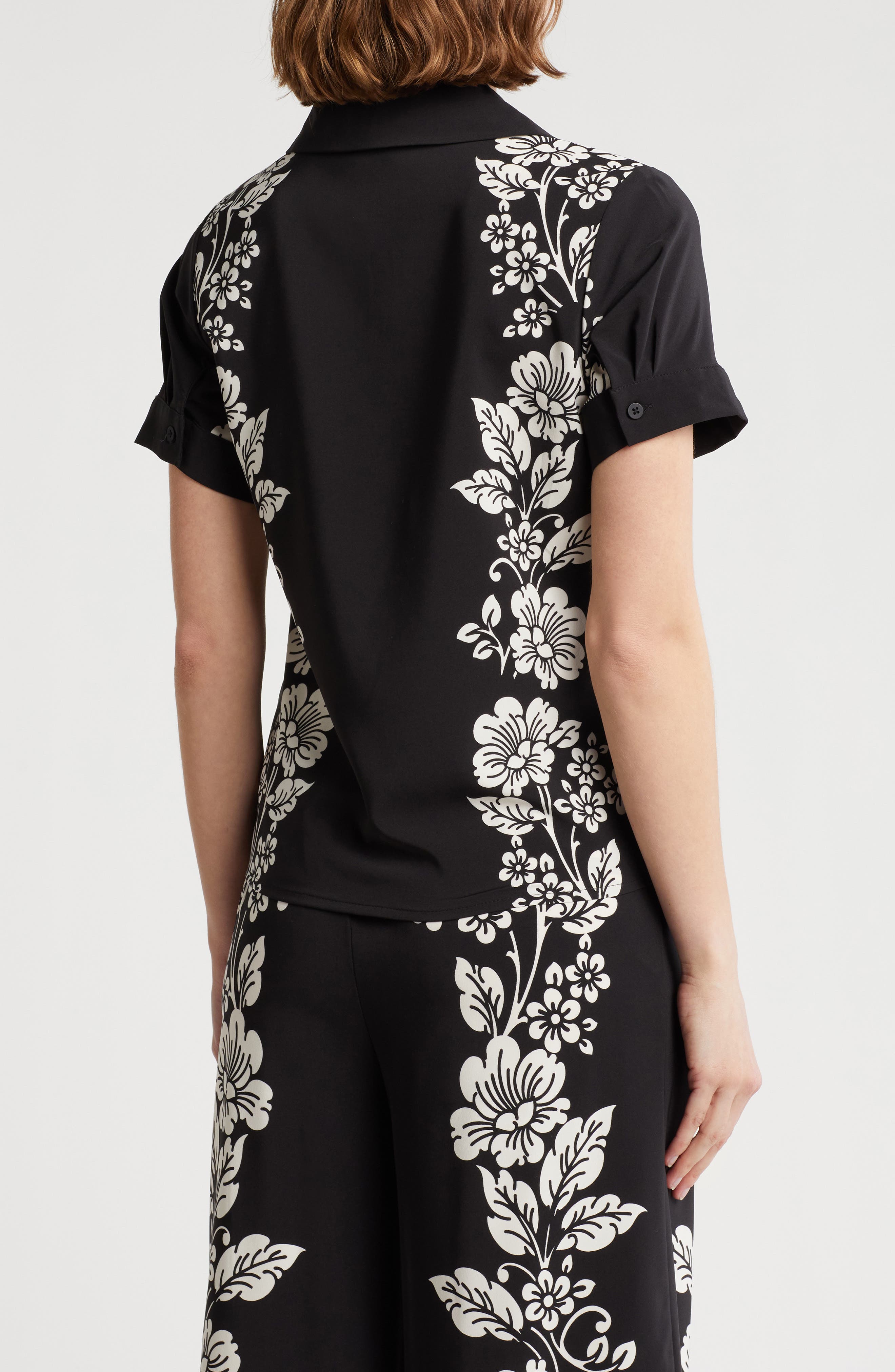Love By Design Suki Tie Front Satin Shirt | Nordstromrack