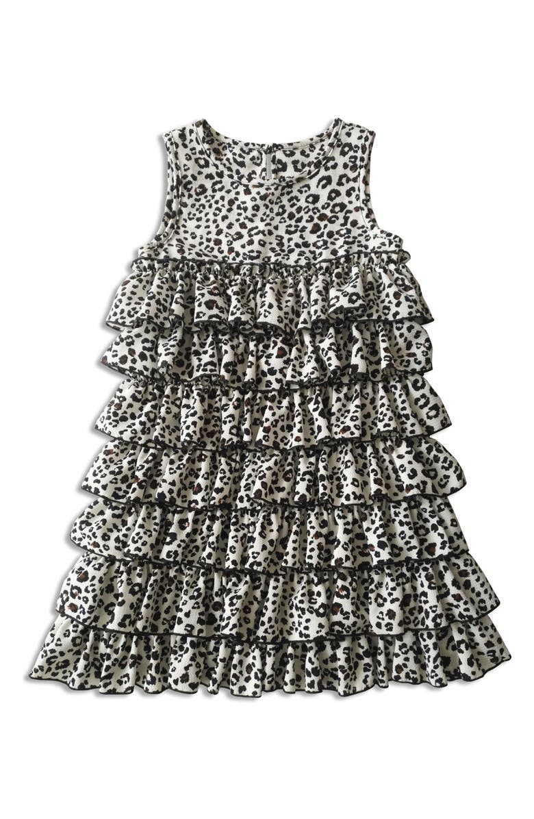 JOE-ELLA Ruffled Leopard Print Dress | Nordstromrack