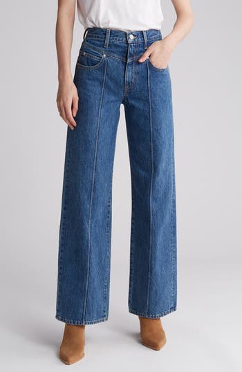 SLVRLAKE Grace High Waist Yoke Wide Leg Jeans | Nordstromrack