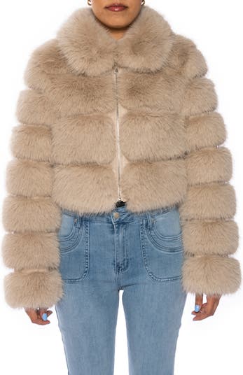 AZALEA WANG Koko Faux Fur Jacket | Nordstrom