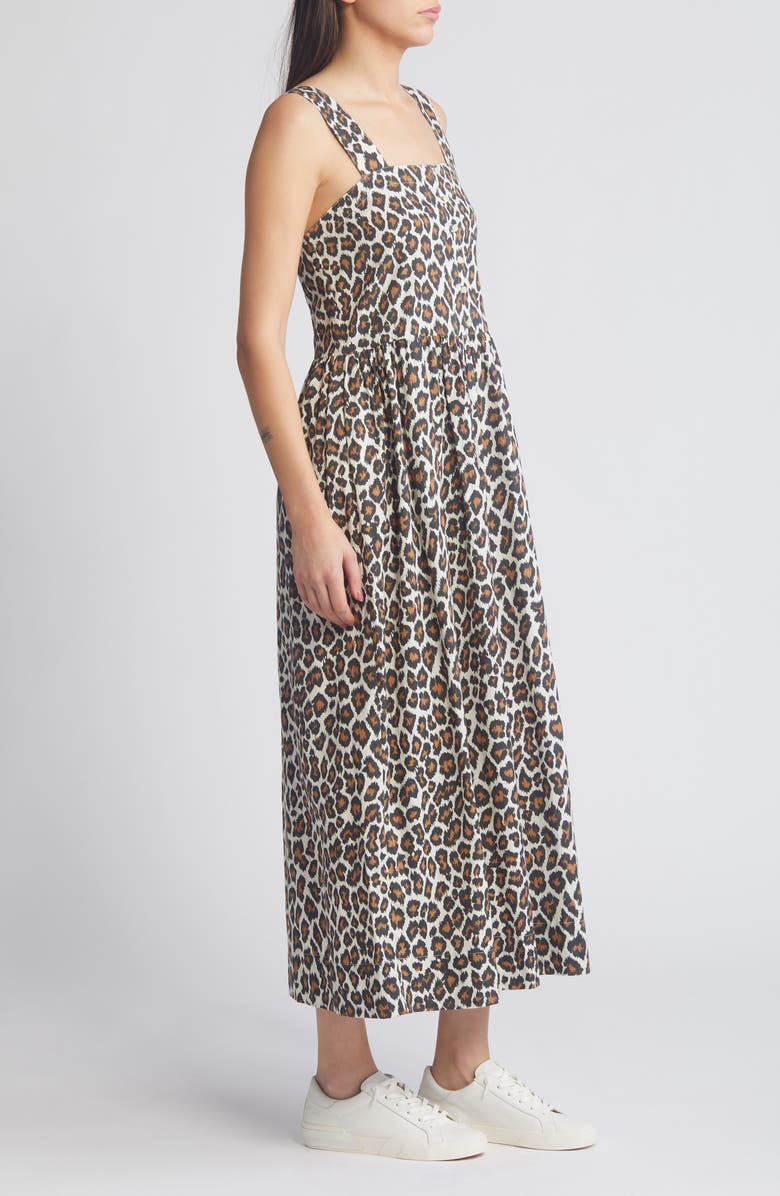 THE GREAT. The Sunbird Leopard Print Cotton Dress | Nordstromrack